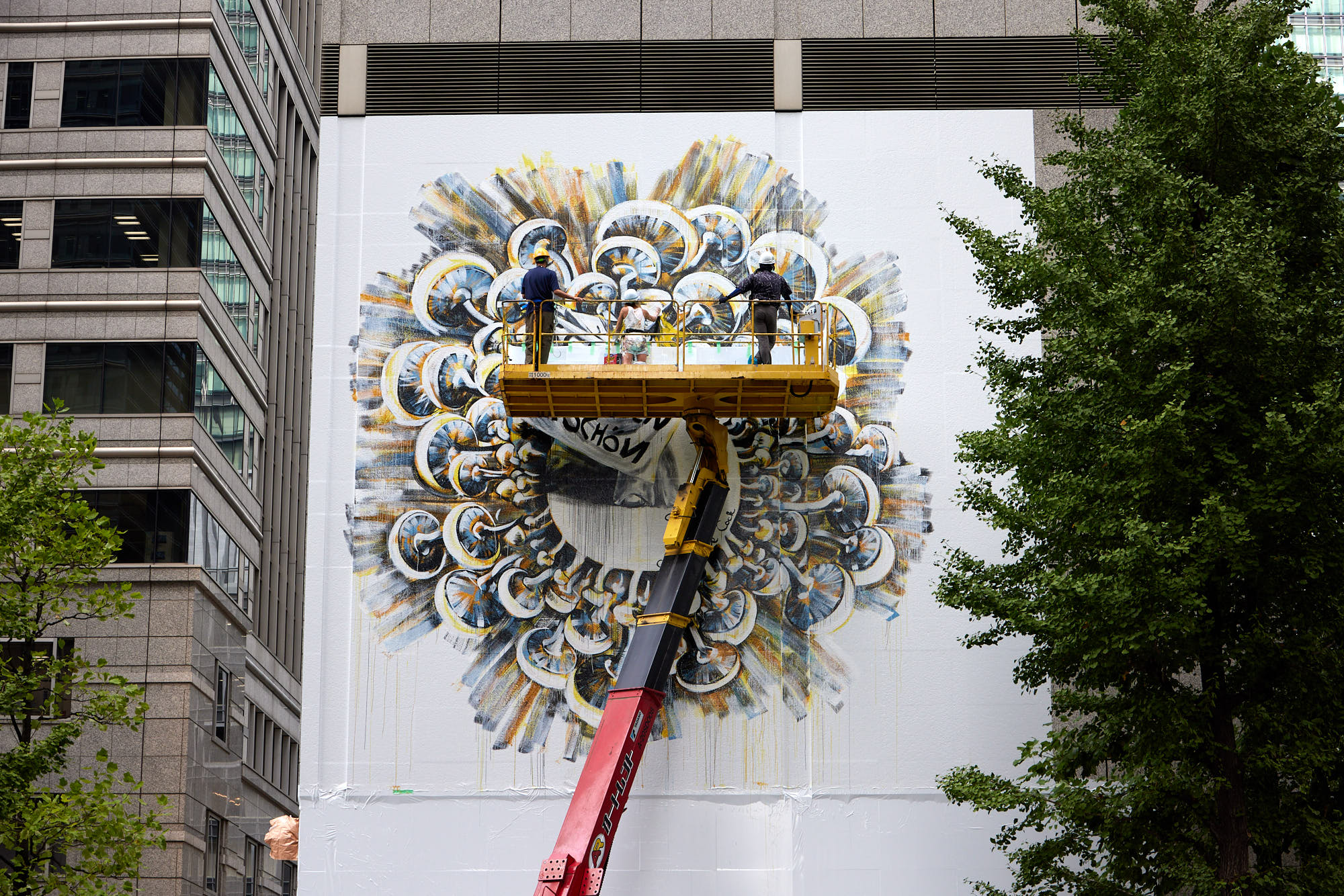 ArtDependence | Belgian Artist Charlotte De Cock creates a Mural in the ...